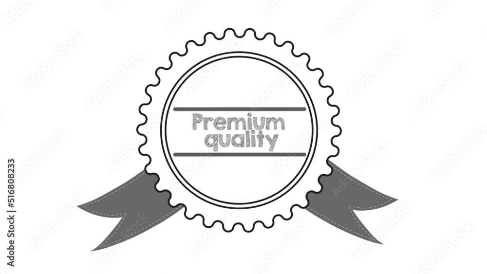 Premium Quality hand written lettering logo, label, badge. emblem ...