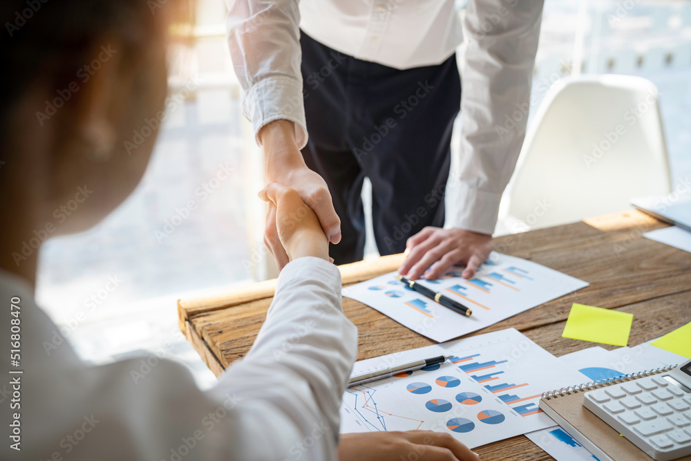 teamwork business join hand together concept, Business team standing ...