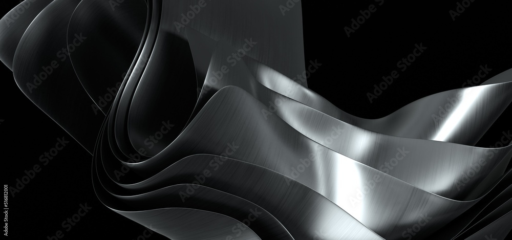 Abstract Dynamic Black Background with Various Shape Design. Usable for ...