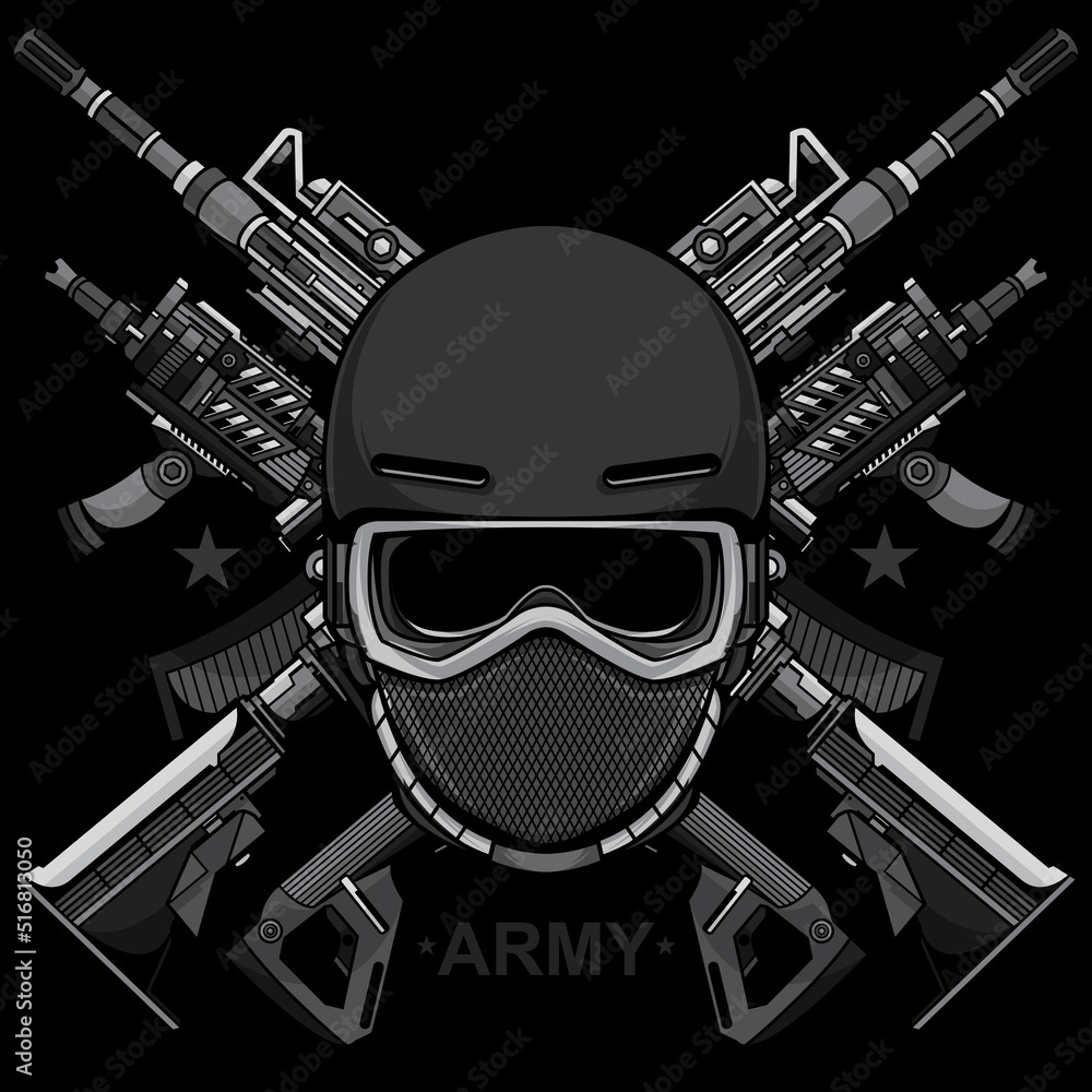 army simple logo Stock Vector | Adobe Stock