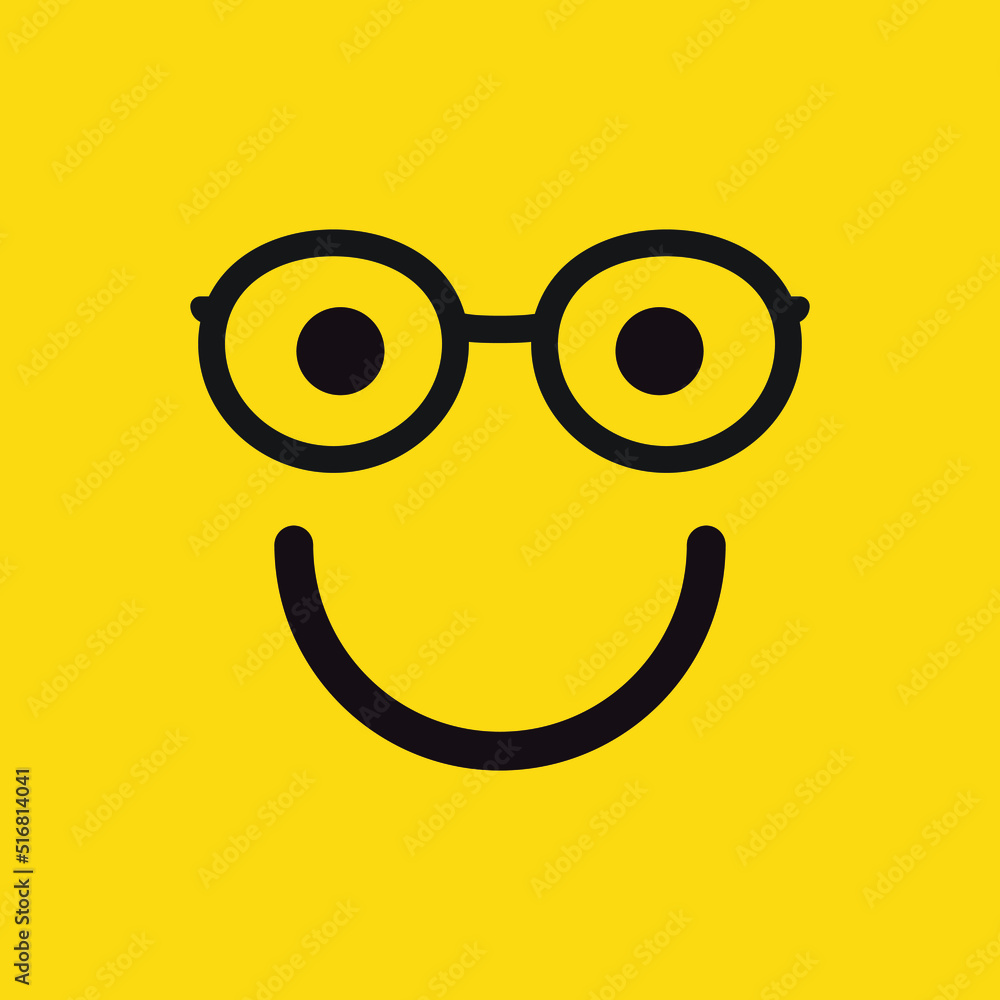 smile cool emoji vector for website symbol icon presentation Stock ...