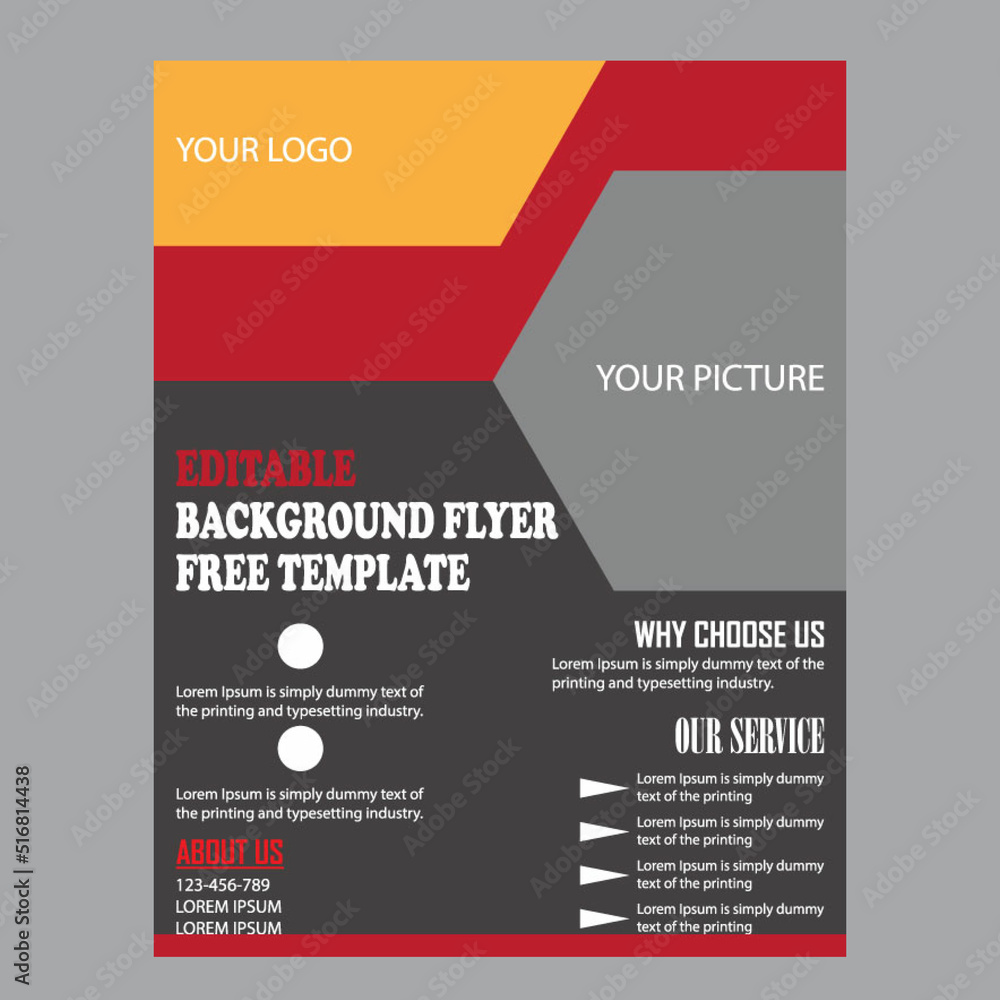 ready to print, business flyer, professional flyer information flyer ...