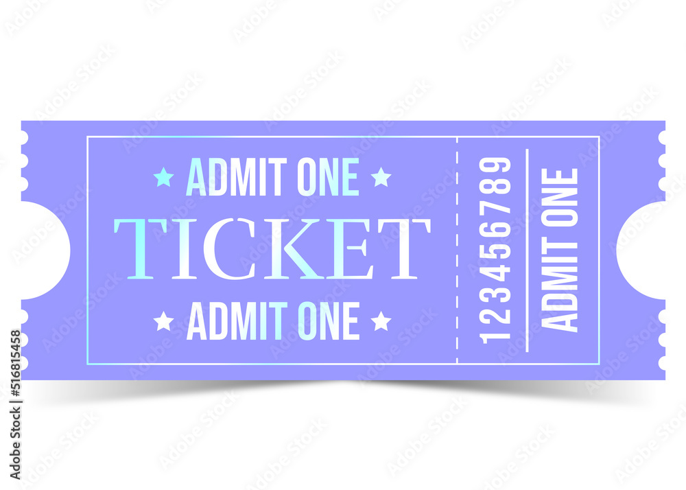 Purpure ticket, premium and luxury coupon in violet colours. Vector ...