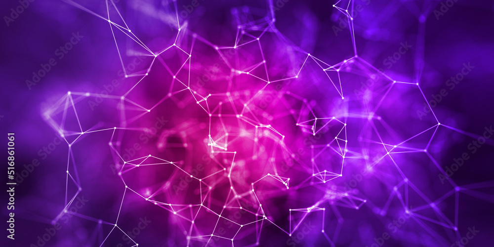 Digital plexus background, big data visualisation background. Modern and futuristic virtual ...