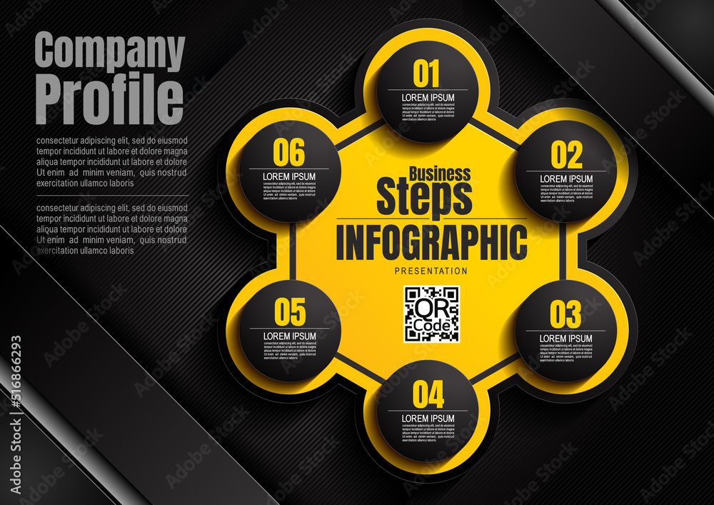 infographics design, 4 process chart diagram template for presentation ...