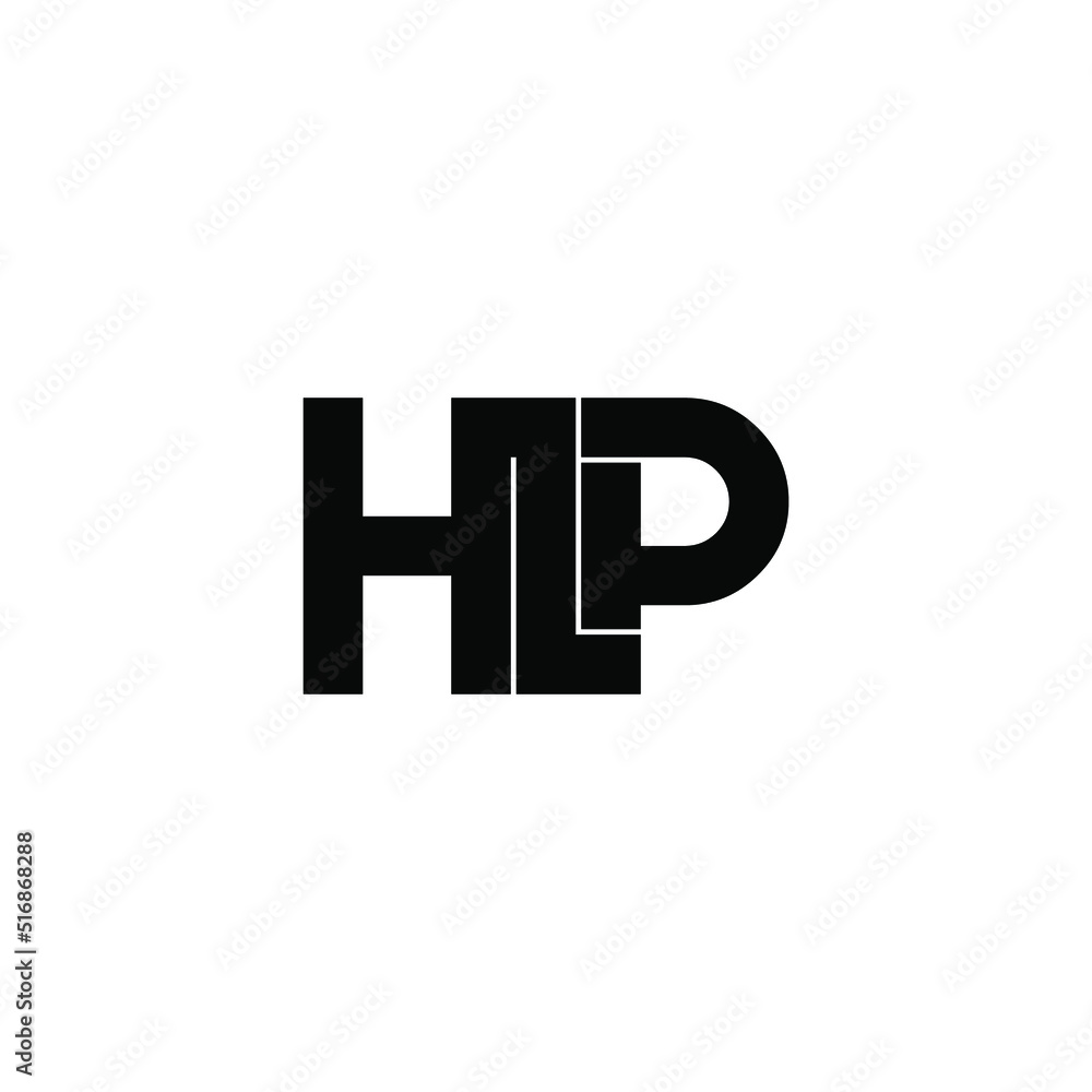 hlp letter original monogram logo design Stock Vector | Adobe Stock