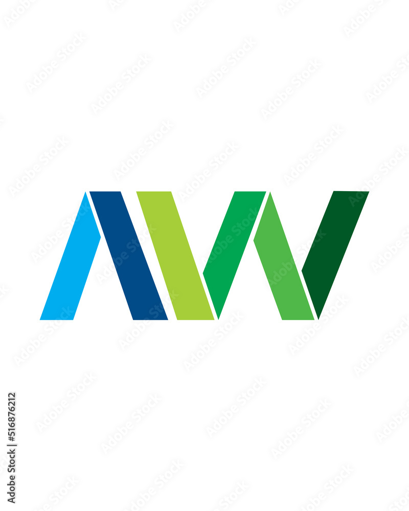 aw logo Stock Vector | Adobe Stock