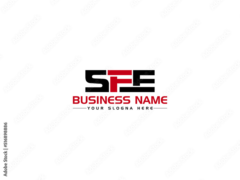 Initial SFE Logo Letter Vector, Creative SF s f e Logo Letter Design ...