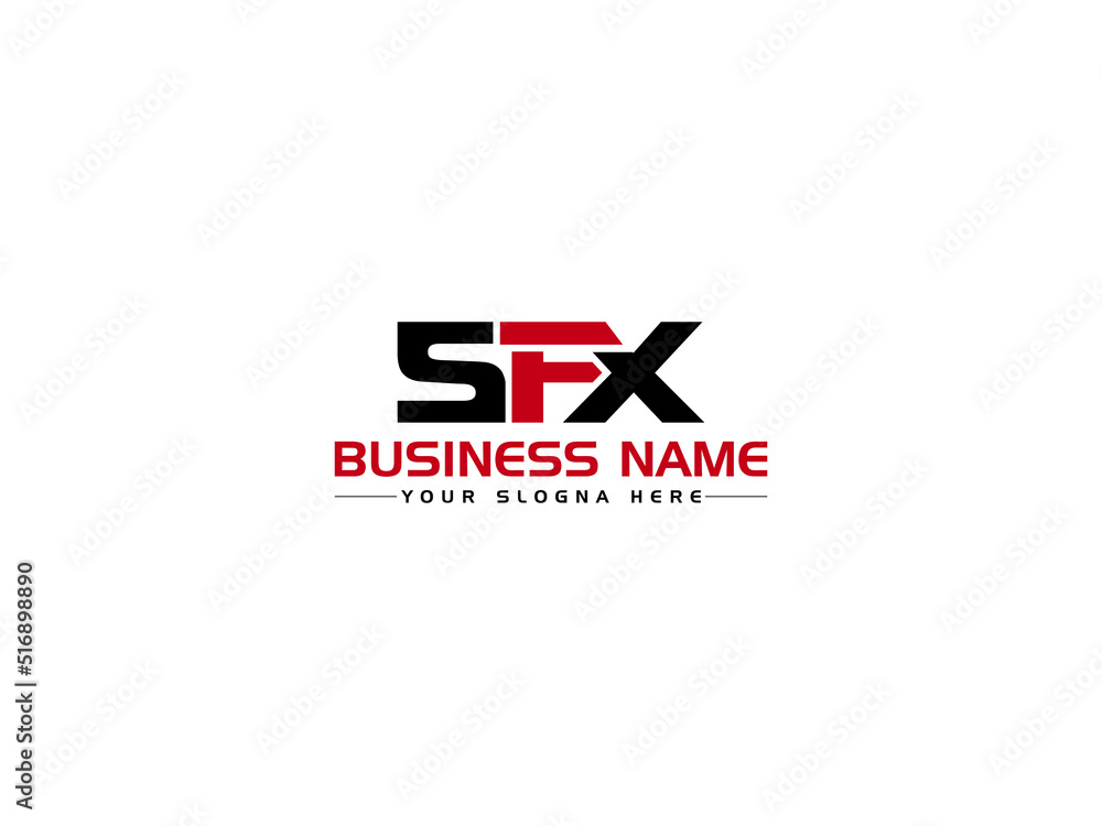 Initial SFX Logo Letter Vector, Creative SF s f x Logo Letter Design ...