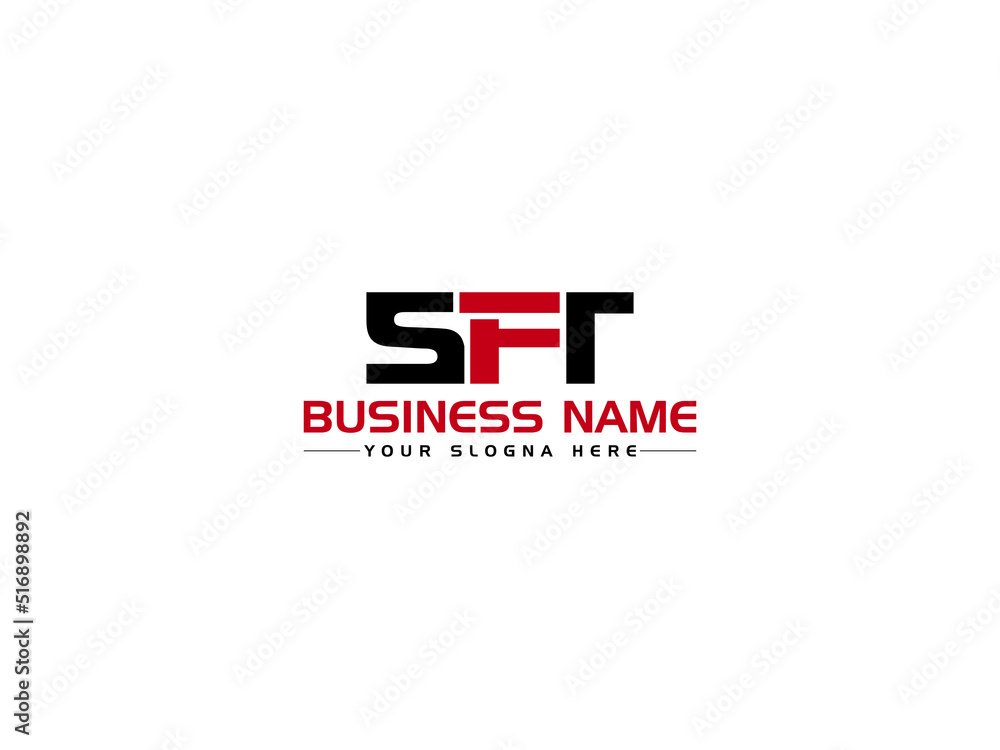 Initial SFT Logo Letter Vector, Creative SF s f t Logo Letter Design ...