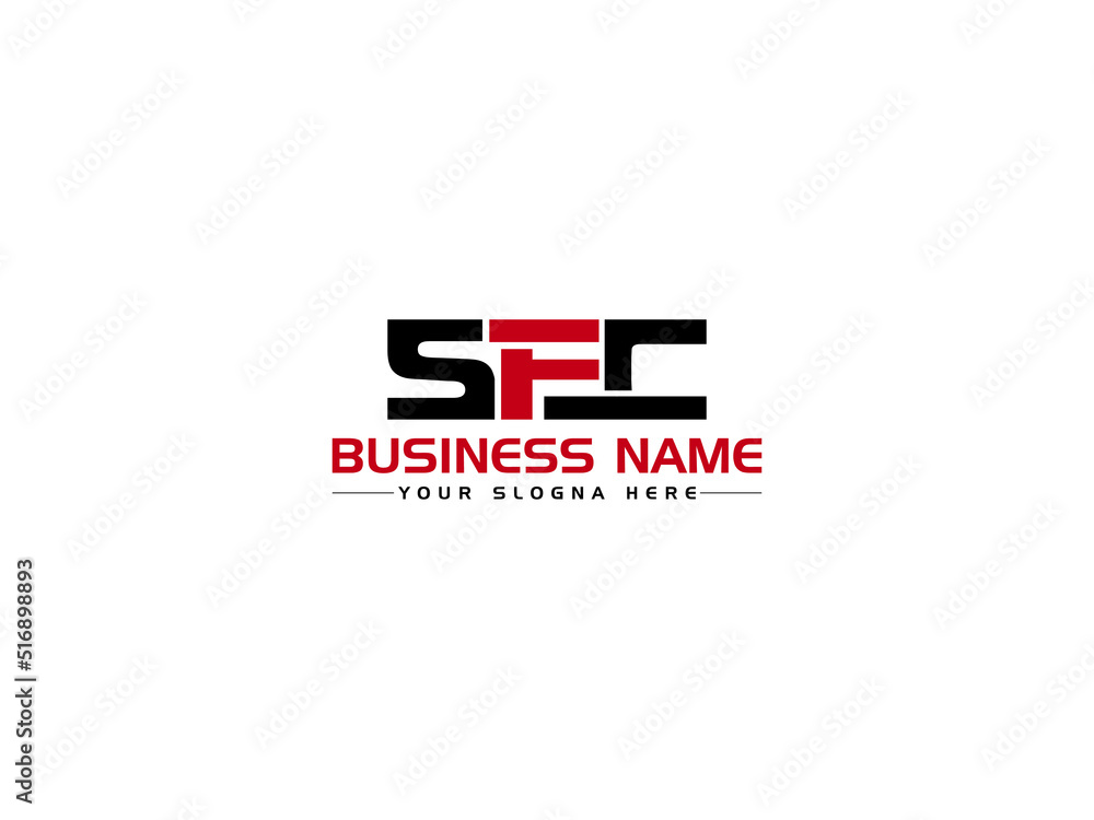 Initial SFC Logo Letter Vector, Creative SF s f c Logo Letter Design ...