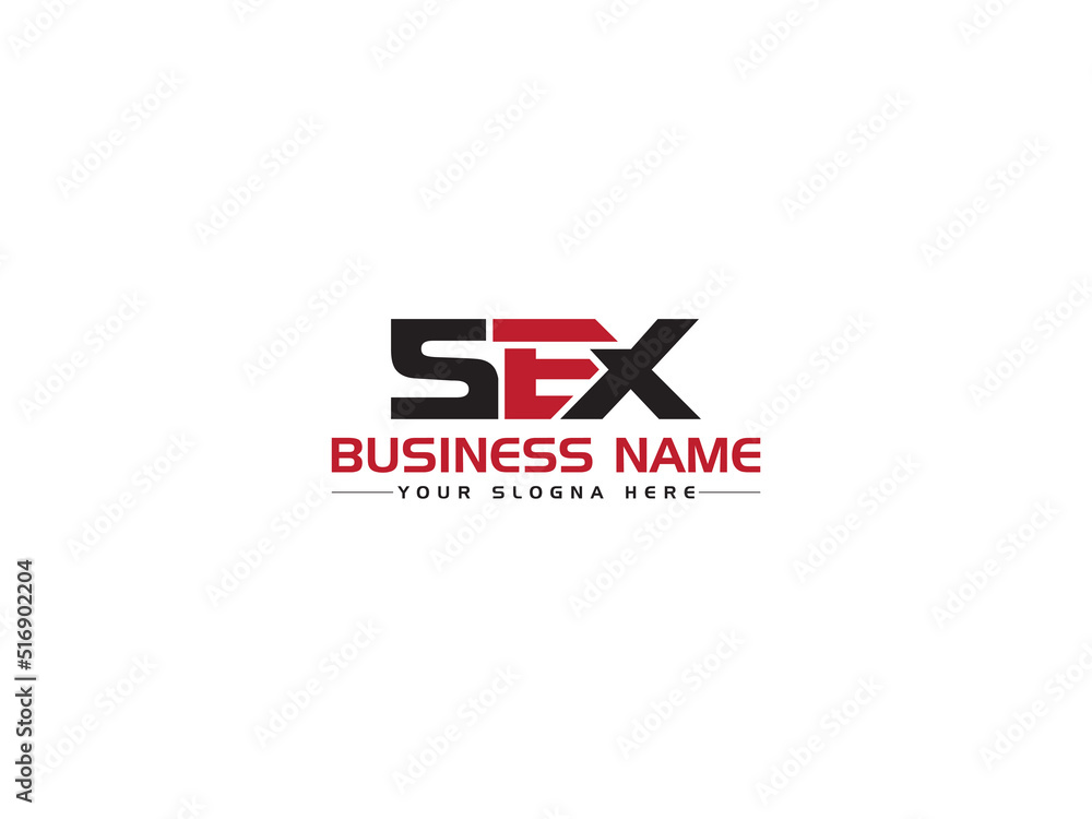 Monogram SEX Logo Icon Vector, Colorful SE s e x Logo Letter With ...