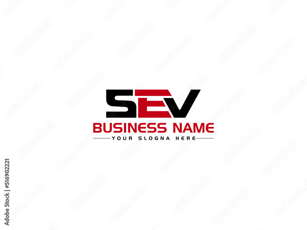 Monogram SEV Logo Icon Vector, Colorful SE s e v Logo Letter With ...