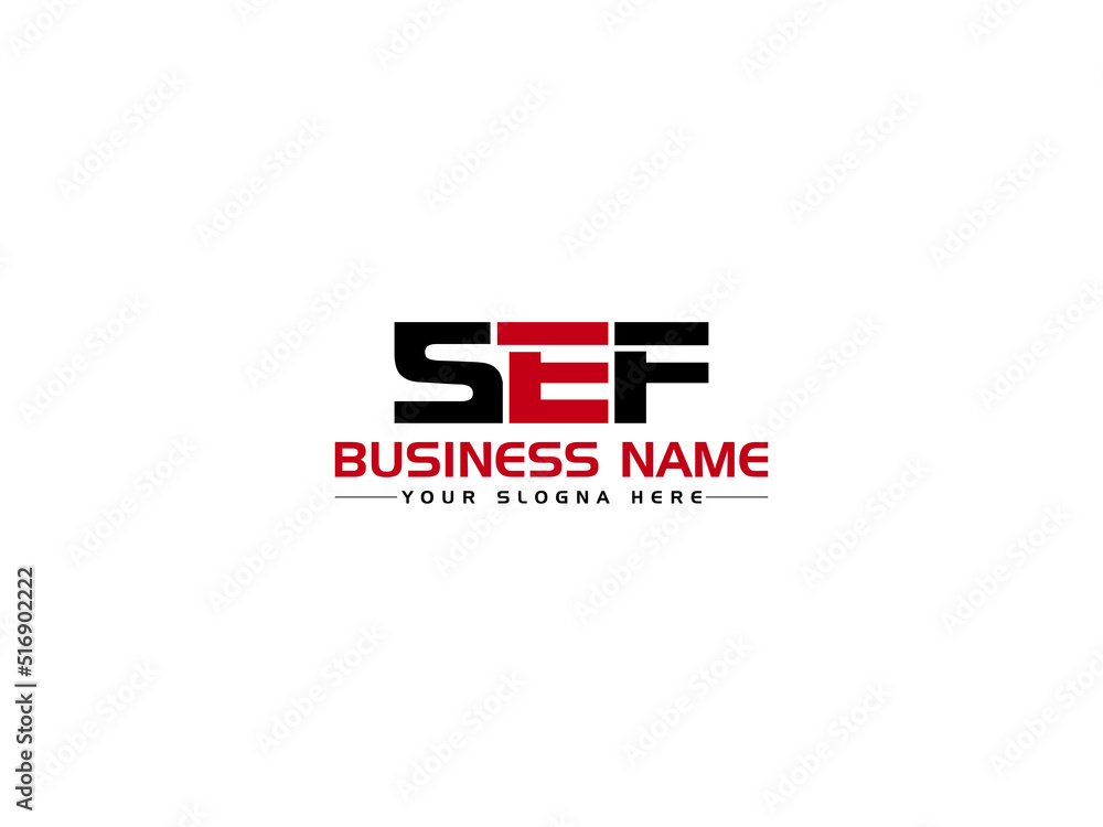 Monogram SEF Logo Icon Vector, Colorful SE s e f Logo Letter With ...