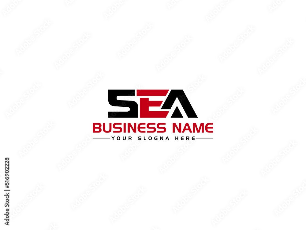 Monogram SEA Logo Icon Vector, Colorful SE s e a Logo Letter With ...