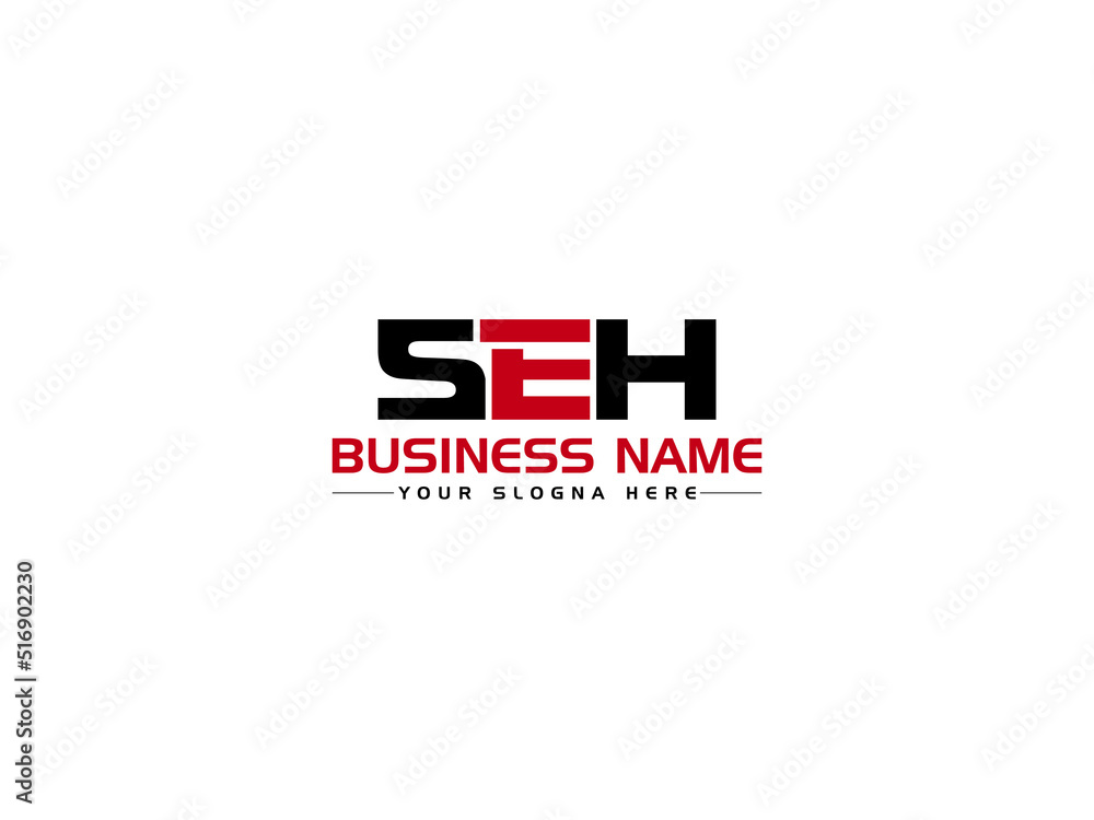 Monogram SEH Logo Icon Vector, Colorful SE s e h Logo Letter With ...