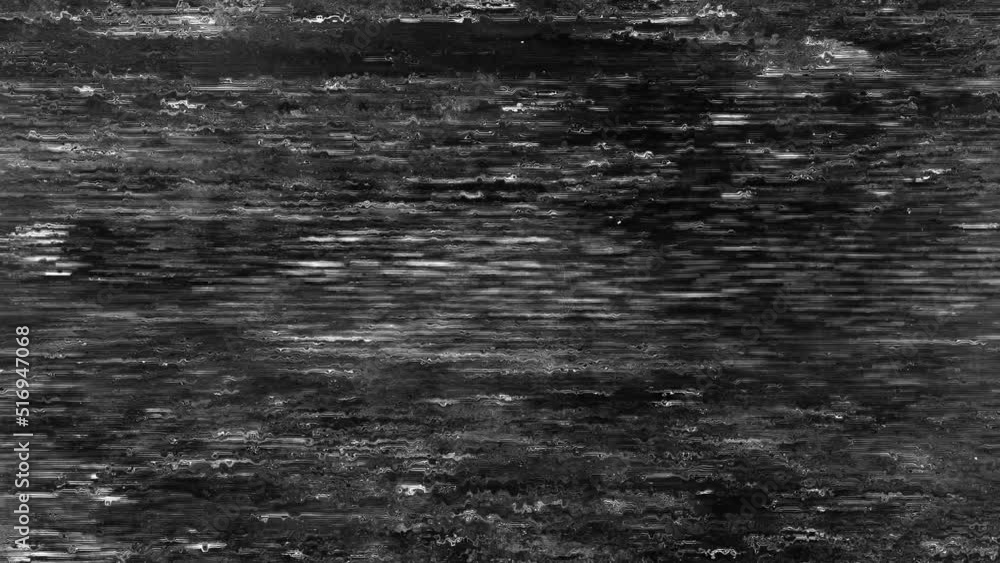 Retro glitch. Static noise texture. Analog distortion overlay. Black ...