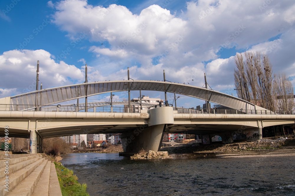 The New Bridge is a steel truss bridge crossing the Ibar river in ...