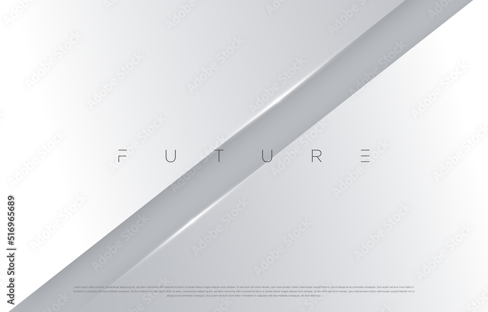 Minimalist silver abstract background design. Futuristic exclusive ...
