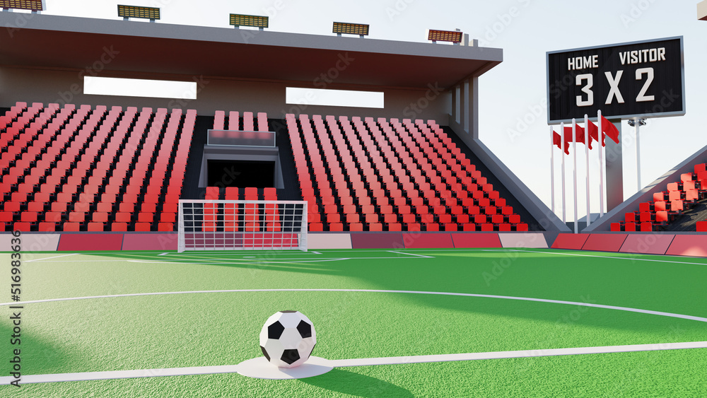 field view inside a soccer stadium Stock Illustration | Adobe Stock