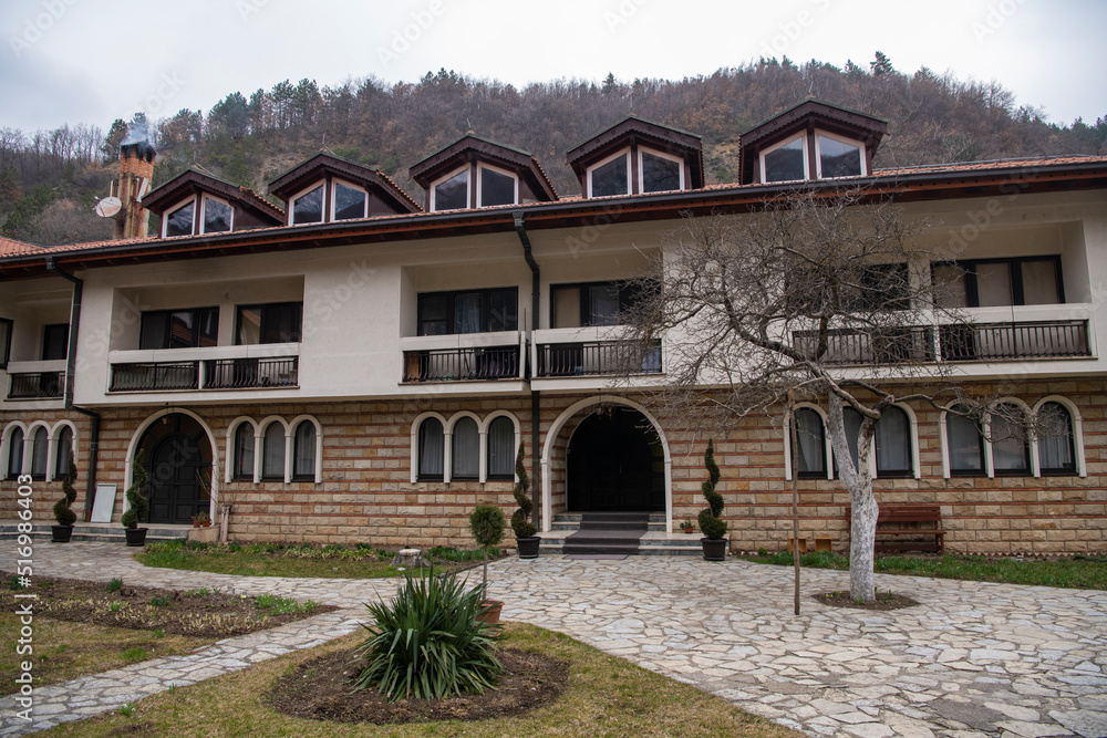 Courtyard or garden of Medieval Monastery and Church Pecka Patrijarsija ...