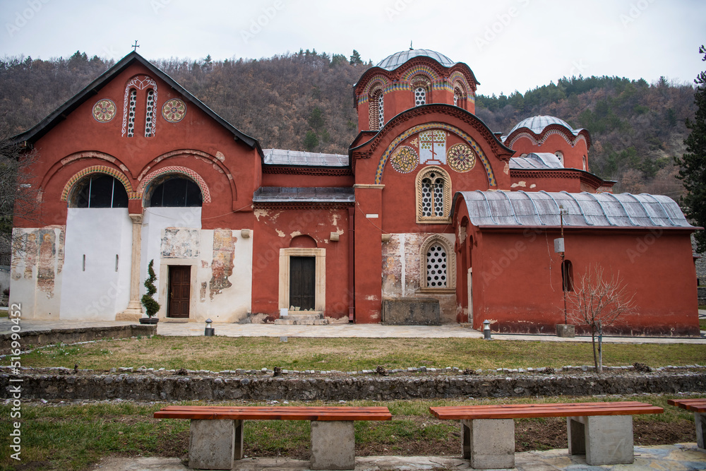 Medieval Monastery and Church Pecka Patrijarsija, main Serbian orthodox ...