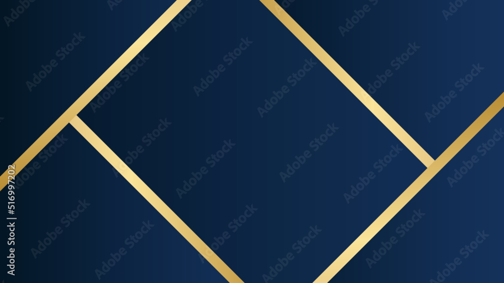 Abstract navy and gold background poster. Vector illustration. Stock ...