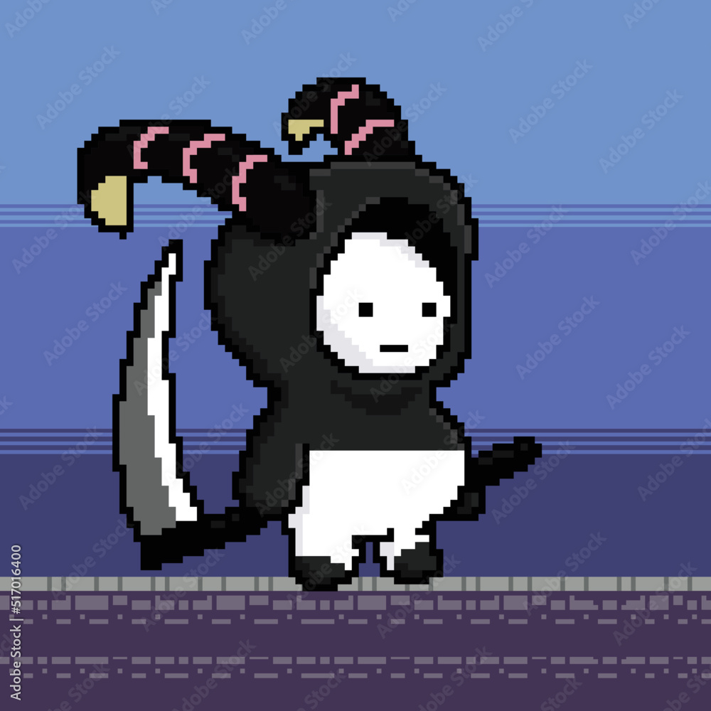 8 bit pixel character game Vector illustration Stock Vector | Adobe Stock