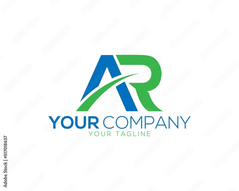 Simple AR Creative Logo Icon Design Vector Symbol illustration. Stock ...