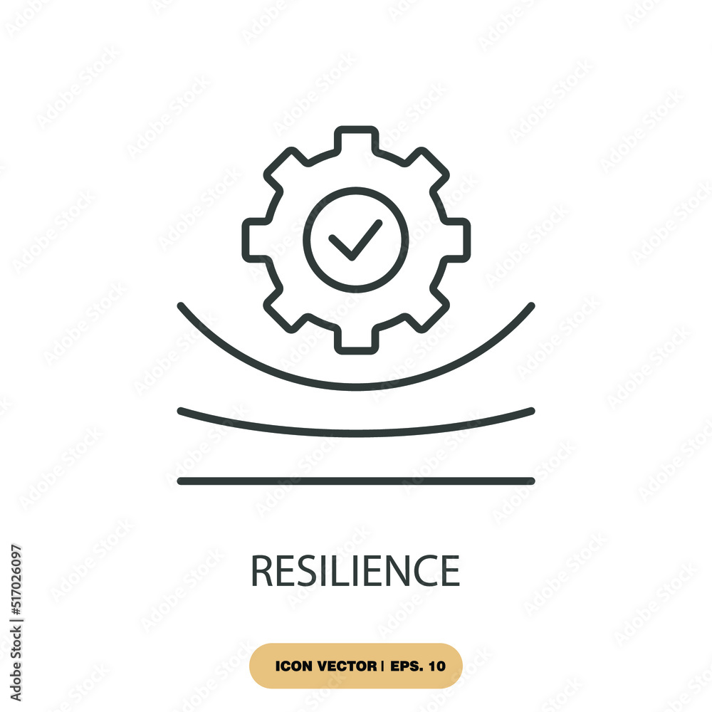 resilience icons symbol vector elements for infographic web Stock Vector | Adobe Stock