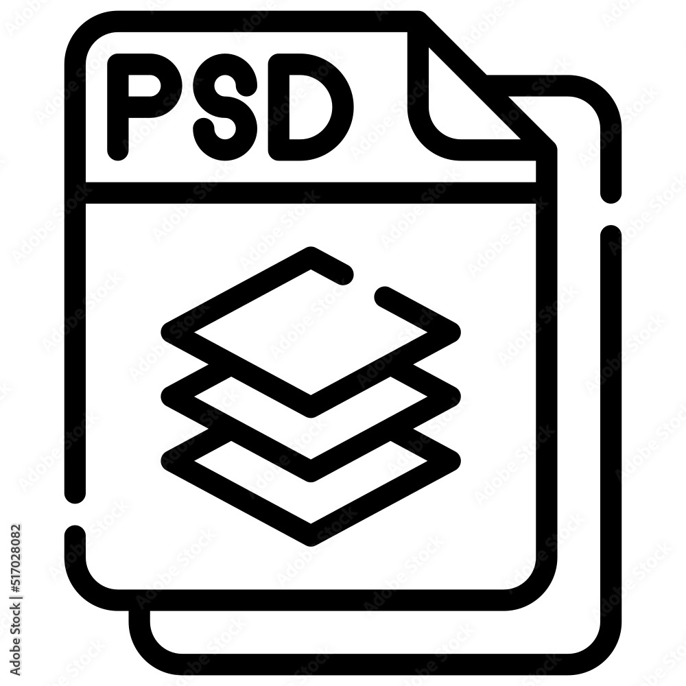 PSD line icon,linear,outline,graphic,illustration Stock Vector | Adobe ...