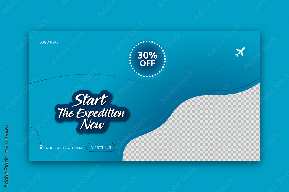 Start the expedition now travel agency social media editable post ...