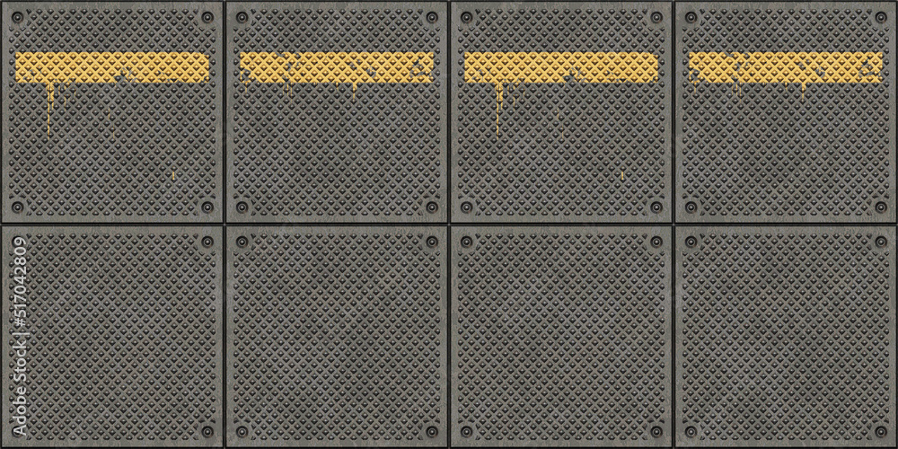 Seamless diamond knurl metal floor plate background texture. Tileable ...