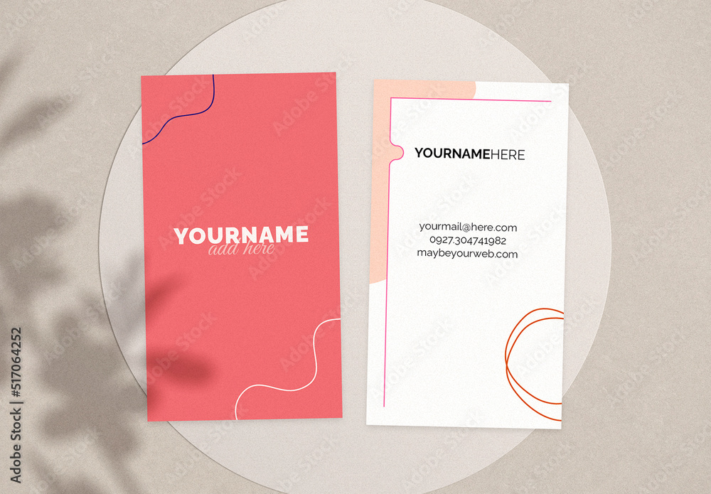 Good Vibes Personal Card Stock Template | Adobe Stock