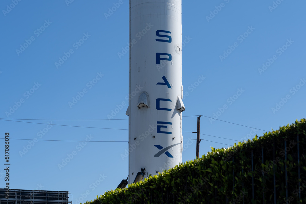 Hawthorne, California, USA - July 5, 2022: SpaceX historic first Falcon ... Hawthorne, California, USA - July 5, 2022: SpaceX historic first Falcon ...