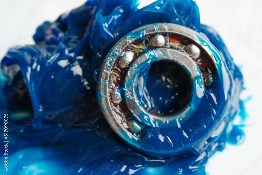 Foto de Grease and ball bearing, Blue premium quality synthetic lithium ...