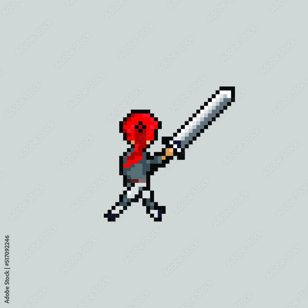 pixel art style, old videogames style, retro style 18 bit female ...