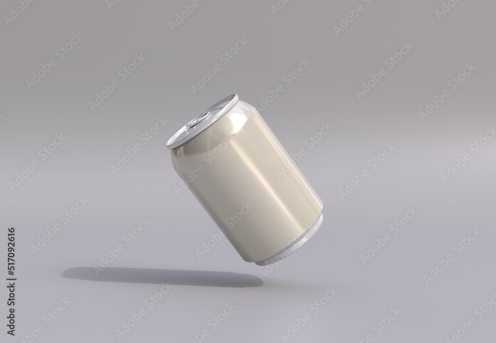 Can 3d render mockup template illustration.High resolution. Stock ...