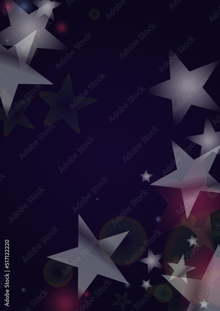 Vector Magical Glowing Background with Silver and Purple Falling Stars ...