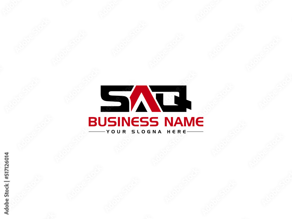 Minimalist SAQ Logo Icon, Colorful SA s a q Logo Letter Vector Art With ...