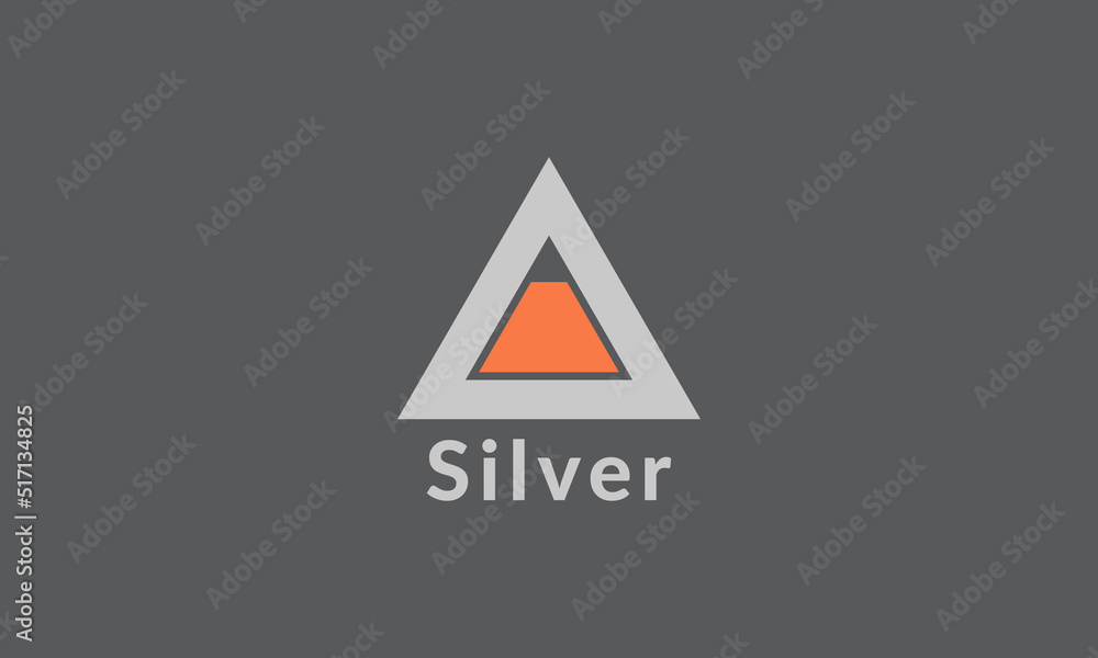 Silver logo design vector templet, Stock Vector | Adobe Stock
