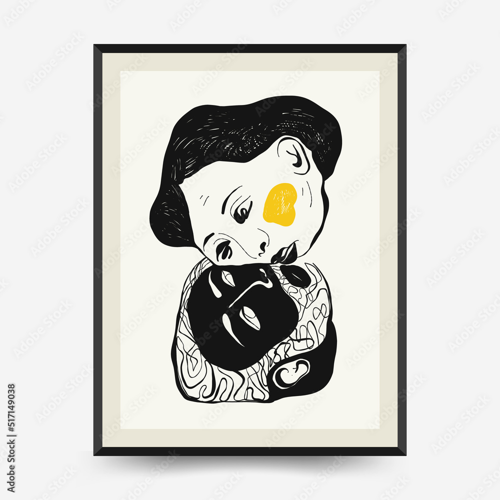 Antique statues vertical posters template. Modern card, wall art. Stock ...