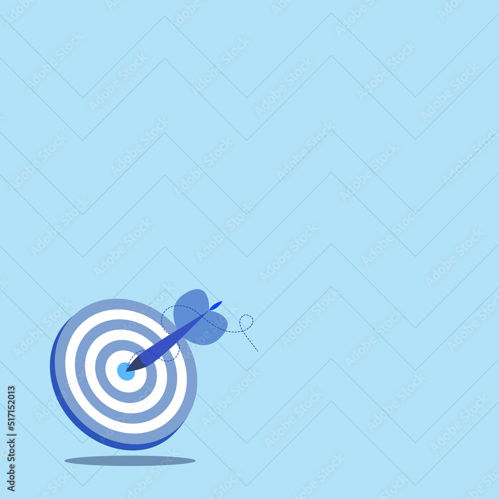 Presenting Message Hitting Target Concept, Abstract Announcing Goal ...