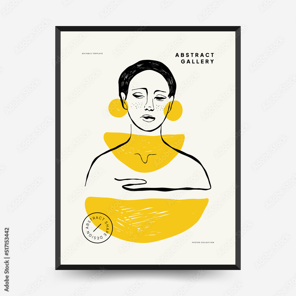 Antique statues vertical posters template. Modern card, wall art. Stock ...