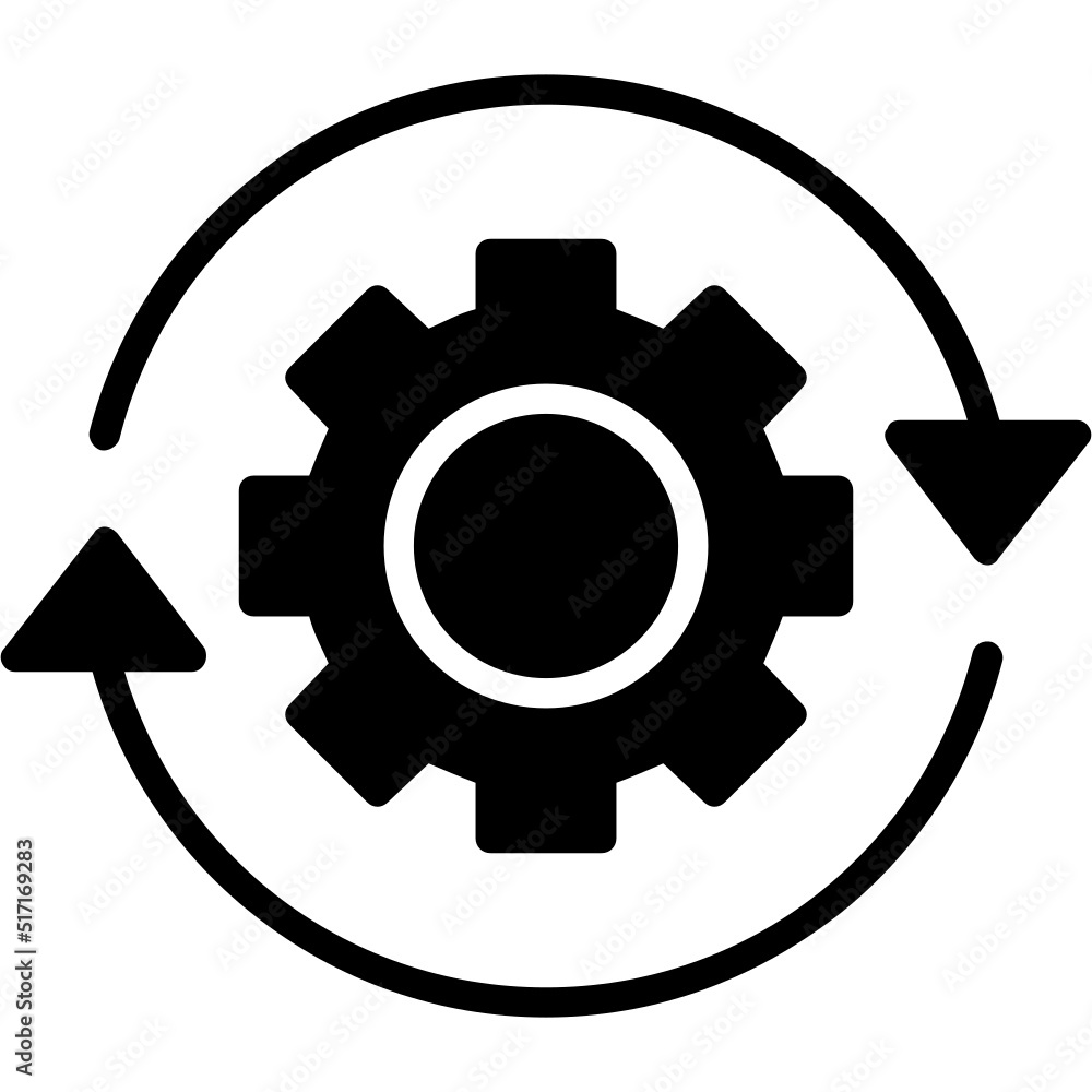 Workflow Icon Stock Vector | Adobe Stock