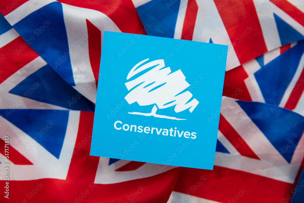 LONDON, UK - July 2022: Conservative United Kingdom political party ...