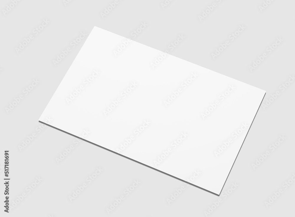 blank white card MOCKUP Stock Illustration | Adobe Stock