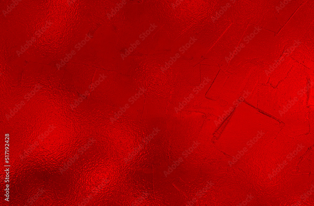 Red plaster wall texture background. Red concrete wall stucco texture ...