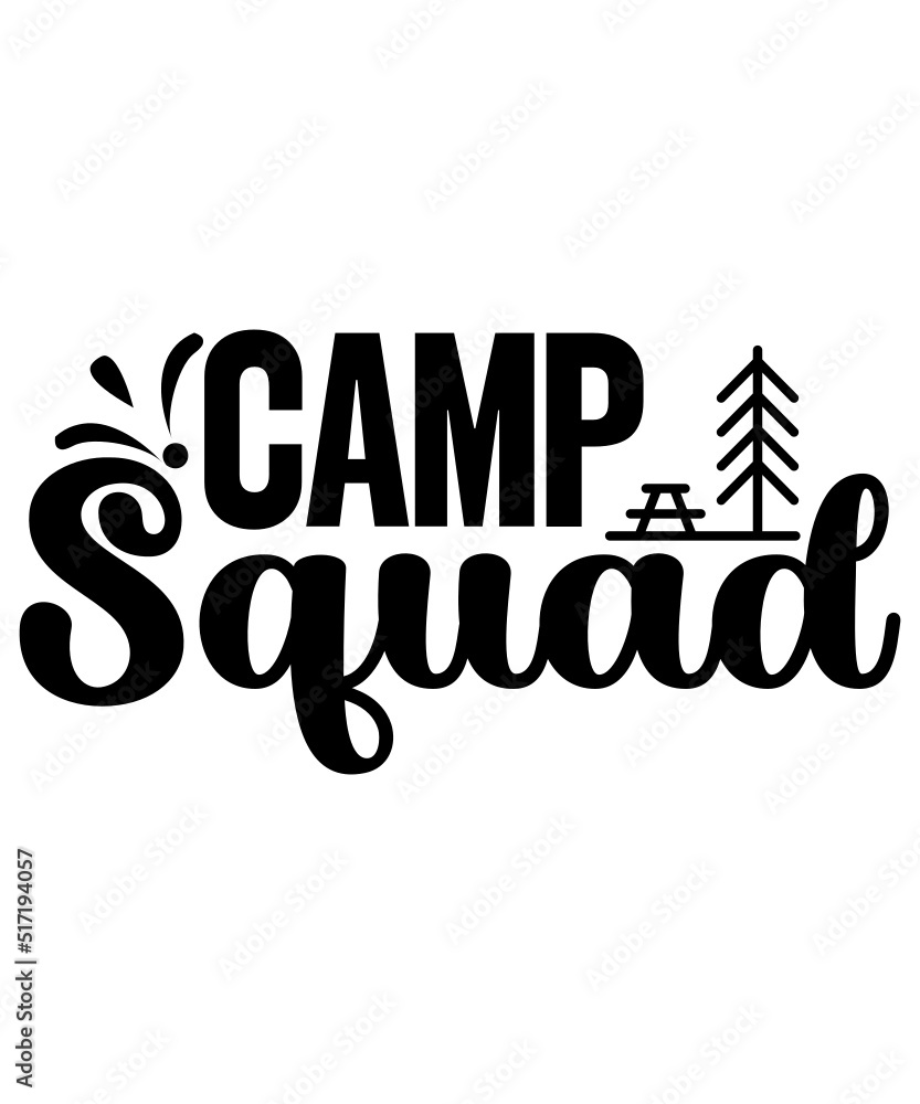 Vetor de Camping SVG Bundle, Camping Crew SVG, Camp Life SVG, Funny ...