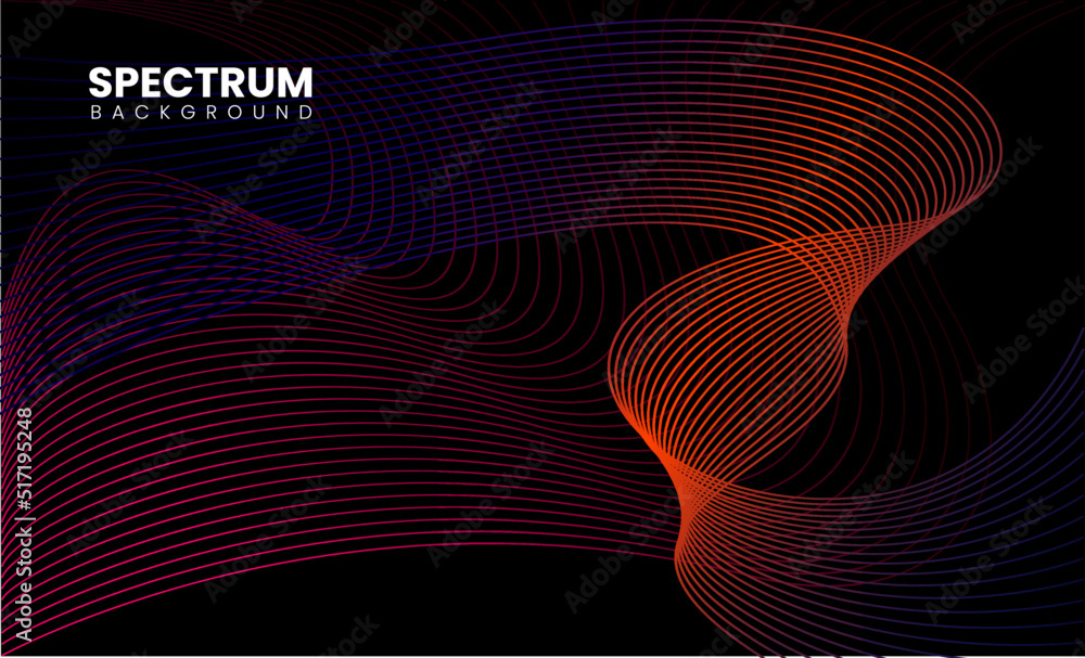 Spectrum background. Abstract colorful wave background. abstract wavy ...